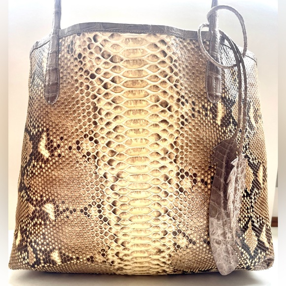 Nancy Gonzalez | Bags | Nancy Gonzales Python Tote Bag And Wallet ...